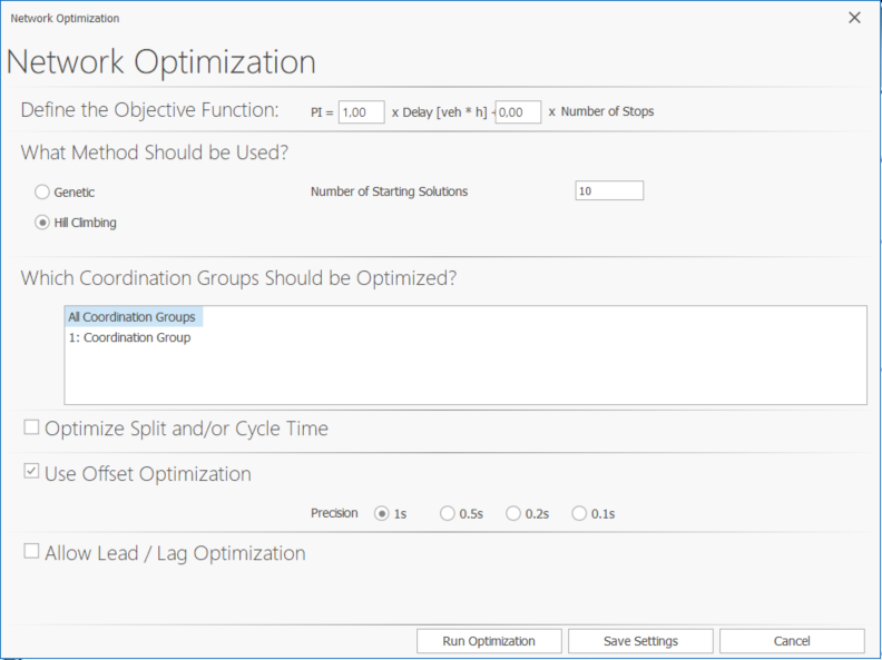 Hill Climbing Method Network Optimization