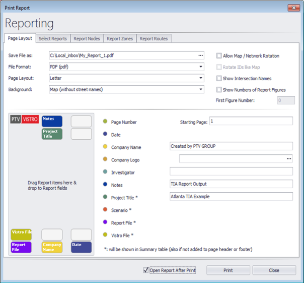 Report Layout